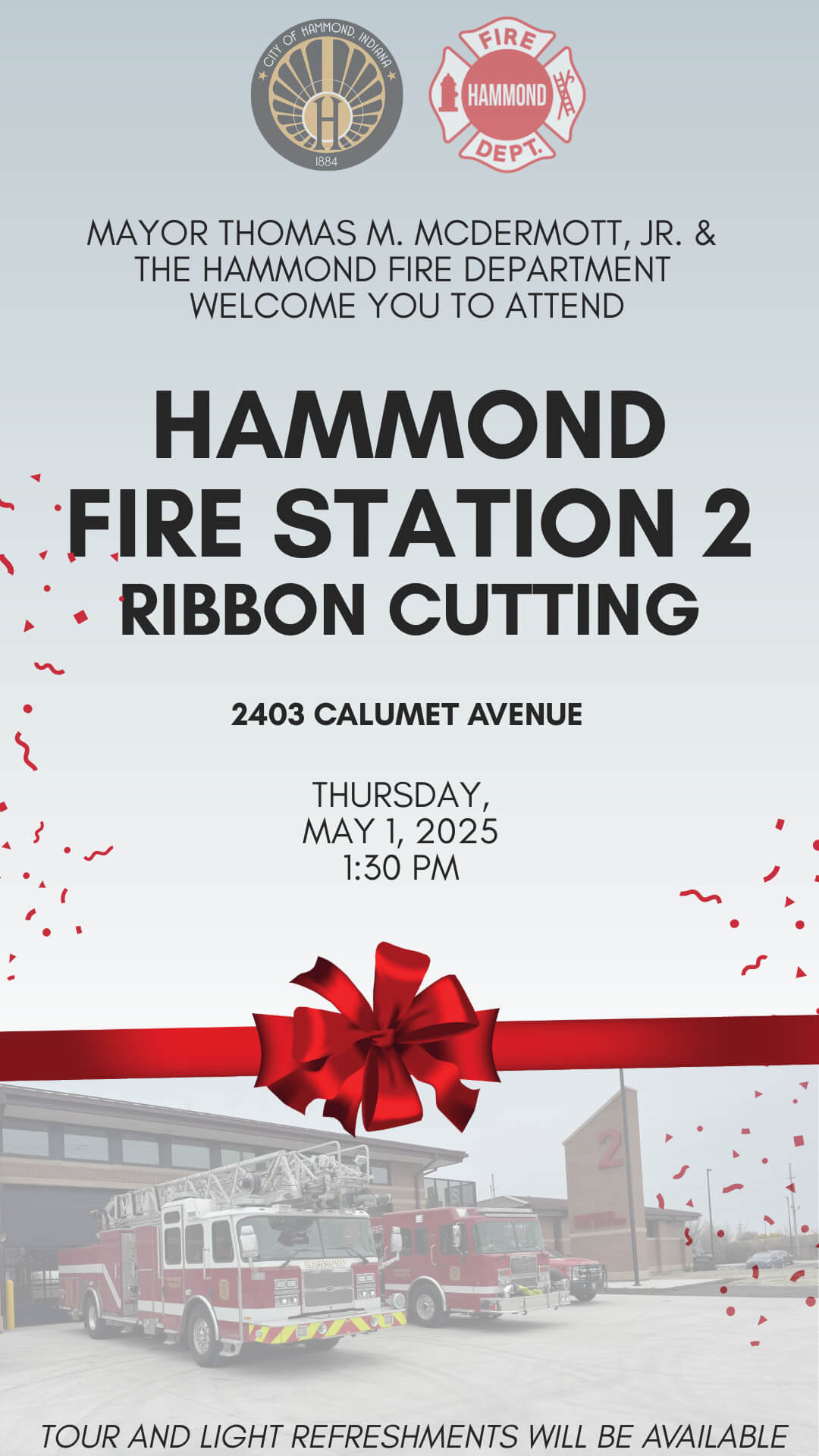 Fire Station 2 Ribbon Cutting | City of Hammond, Indiana