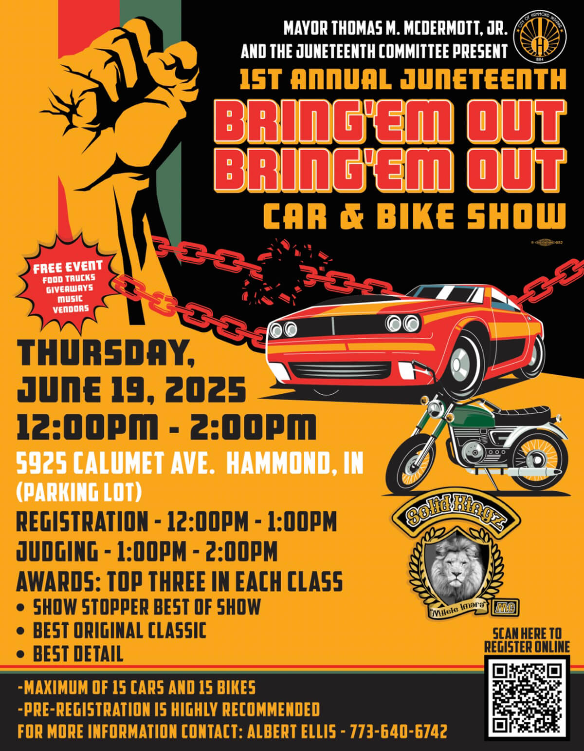 Juneteenth Car & Bike Show | City of Hammond, Indiana