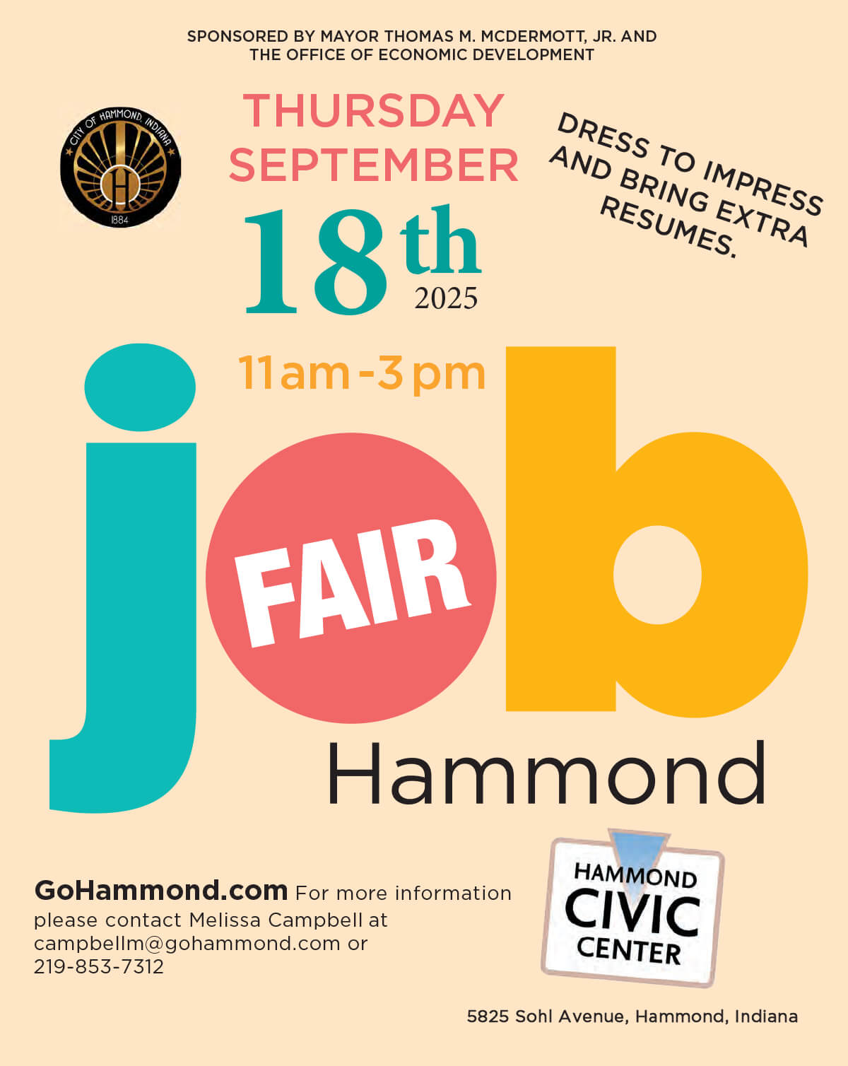 21st Annual Hammond Job Fair | City of Hammond, Indiana
